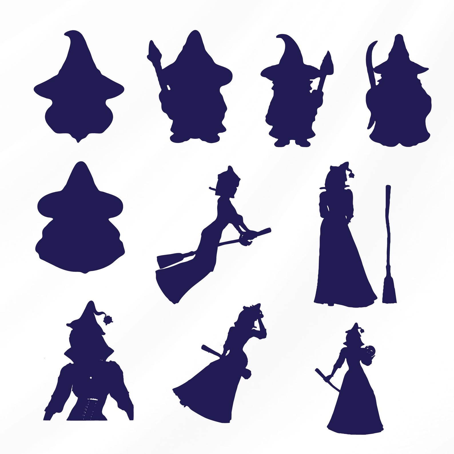 Wizard Svg Bundle, Magic Wizard Clipart for Cricut, Wizard Silhoette ...