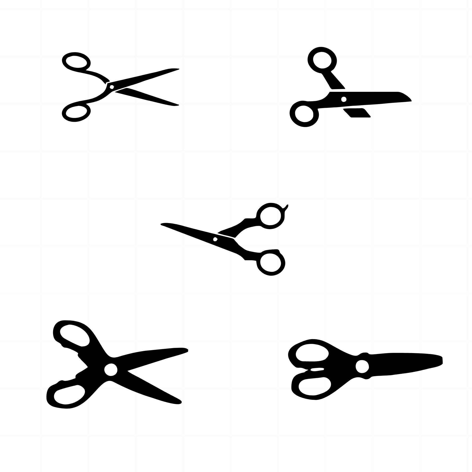 Scissors Svg Bundle Clipart Cricut Baber Scissors Silhouette Scissor ...