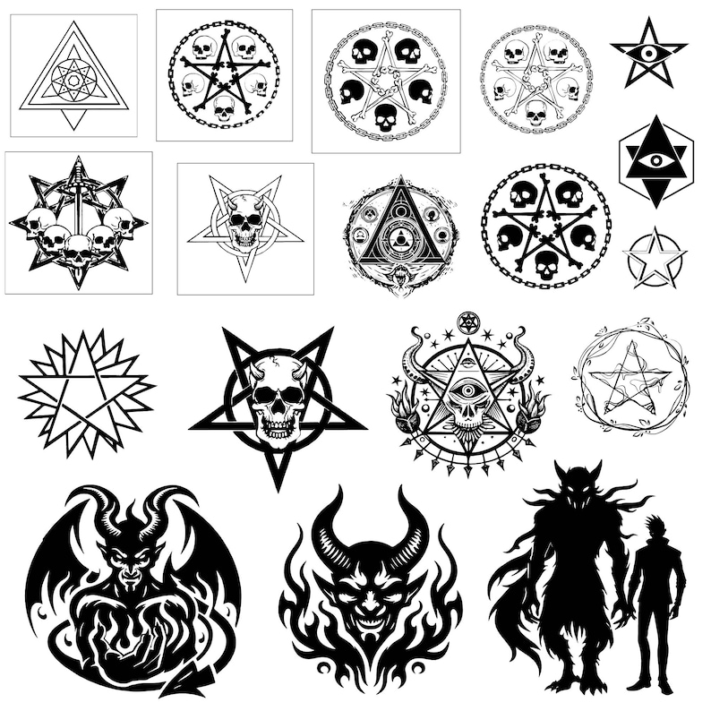 Occult Bundle Svg Bundle Clipart Cricut Occult Symbols Bundle ...