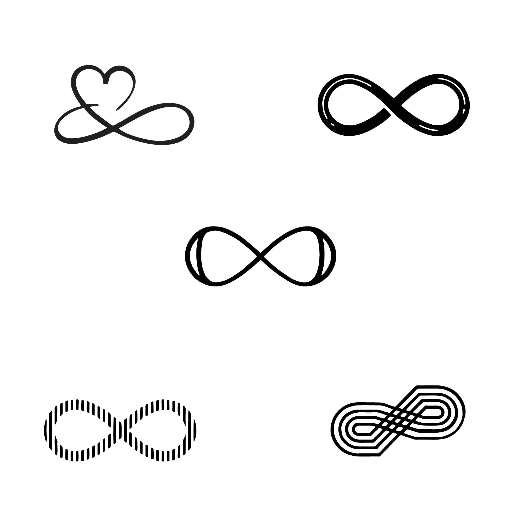 Infinity Svg Bundle, Infinity Sign Clipart for Cricut, Infinity Love ...