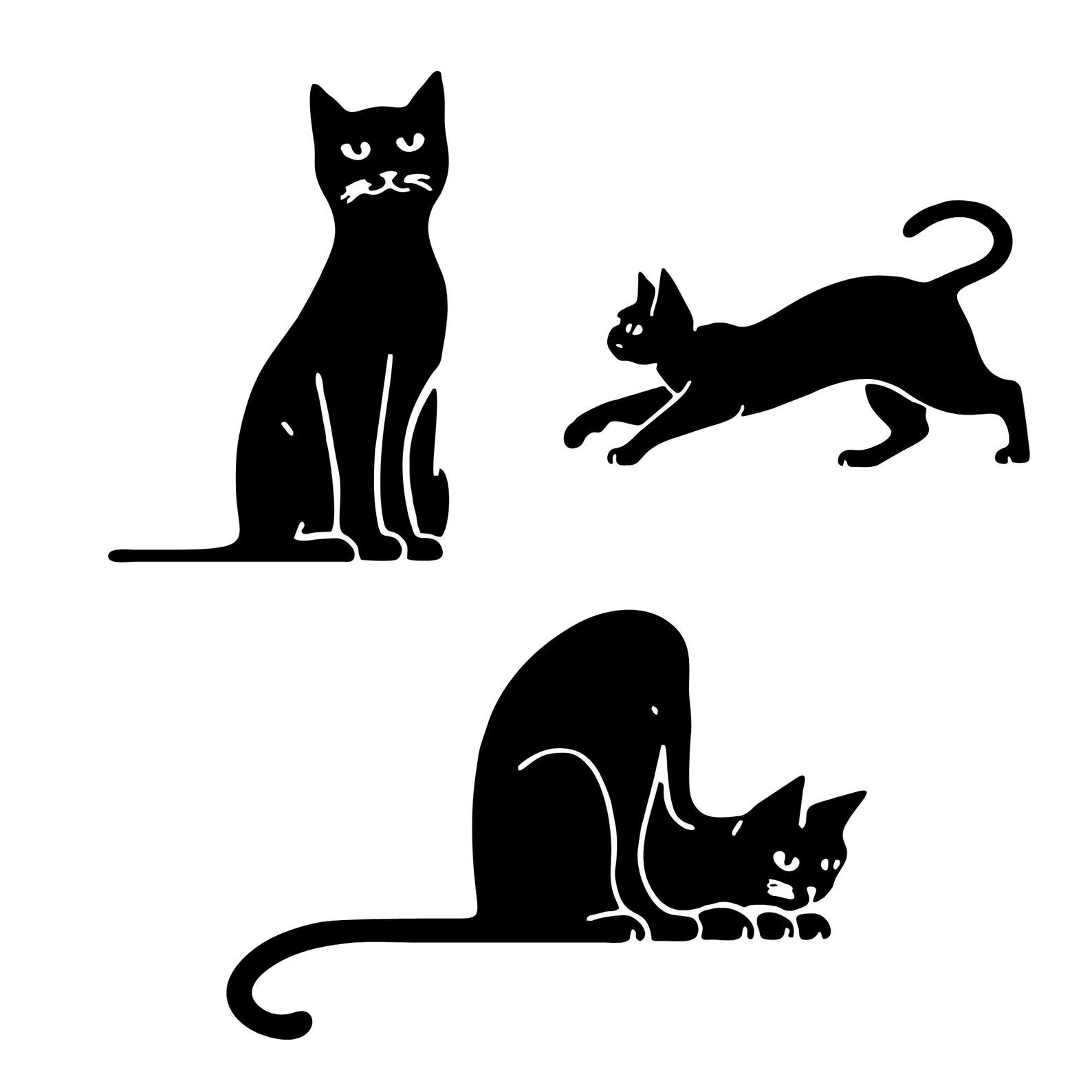Cat Svg Bundle, Cat Clipart, Cat Head Vector, Kitty Decal, Kitten Cut ...