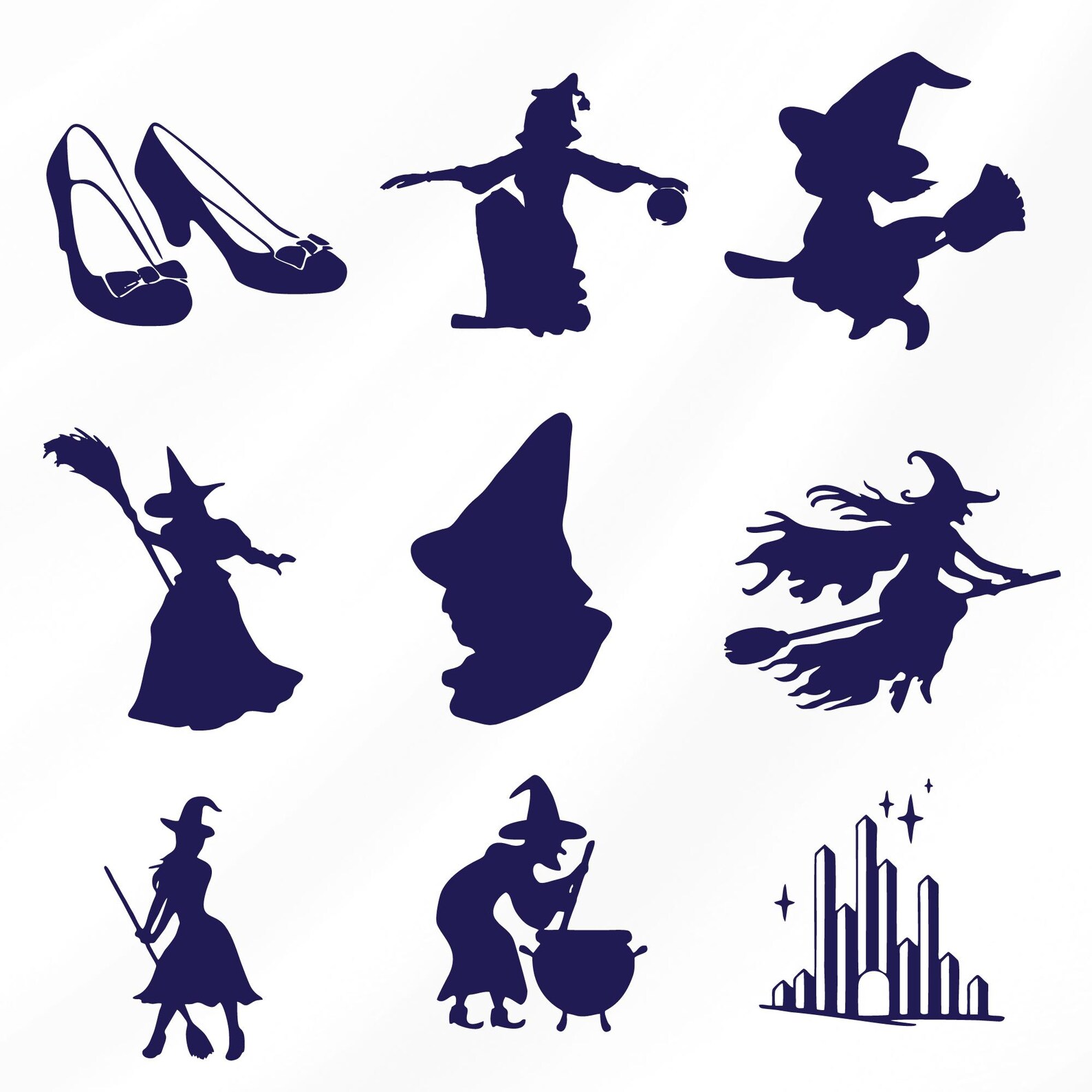 Wizard Svg Bundle, Magic Wizard Clipart for Cricut, Wizard Silhoette ...