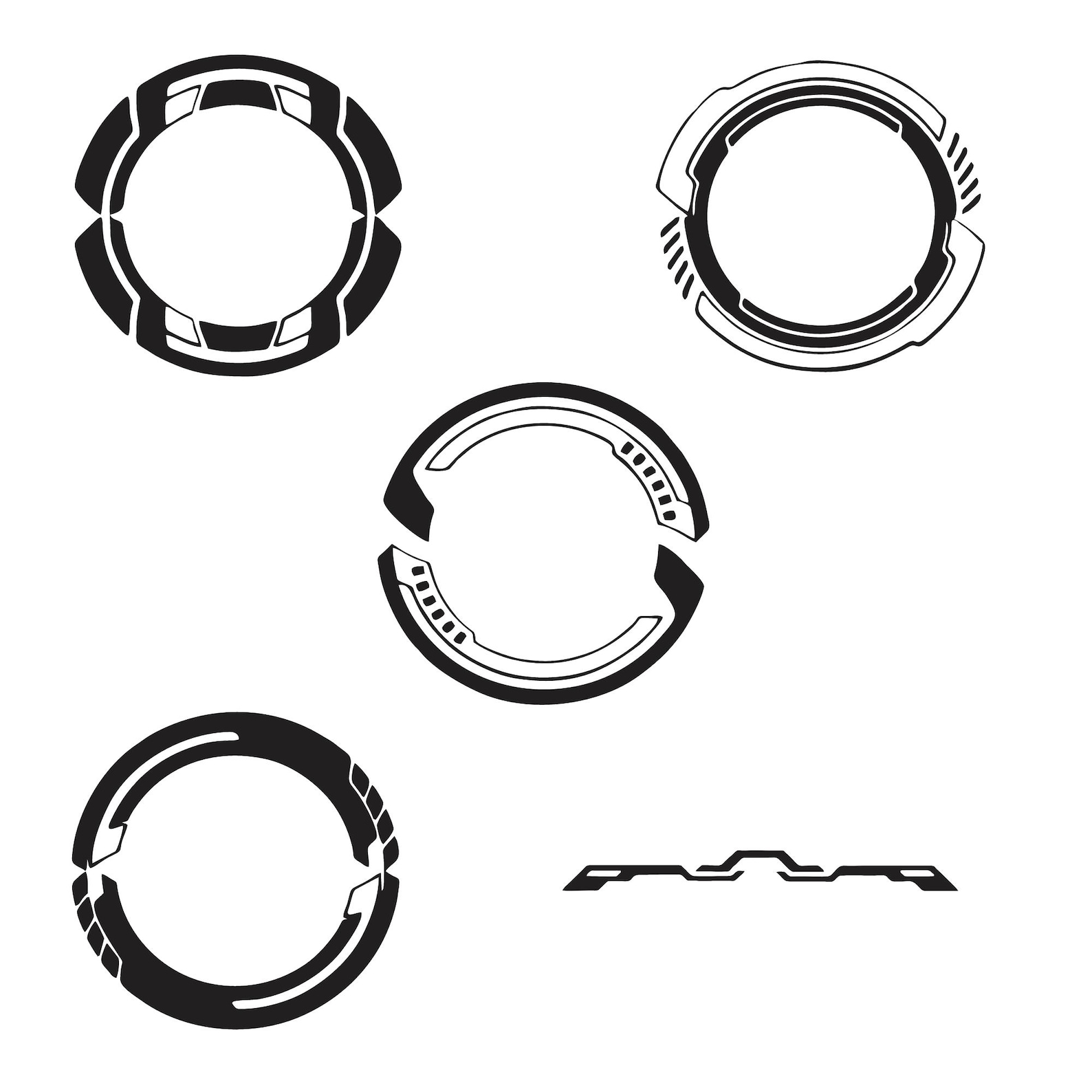 Cyber Futuristic Technology Svg Bundle, Tech Cyber Clipart for Cricut ...