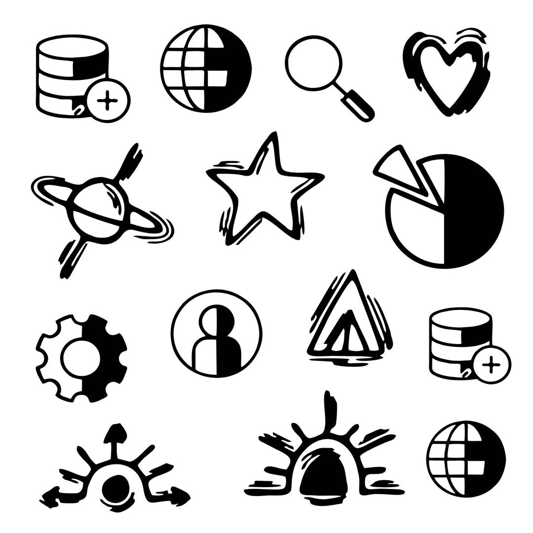 Website Icons Svg Bundle, Icons Clipart, Boho Icons Vector, Icons Decal ...