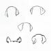 Dog Breed Ears Svg Bundle, Dog Ear Outline Clipart for Cricut, Dog Ear ...