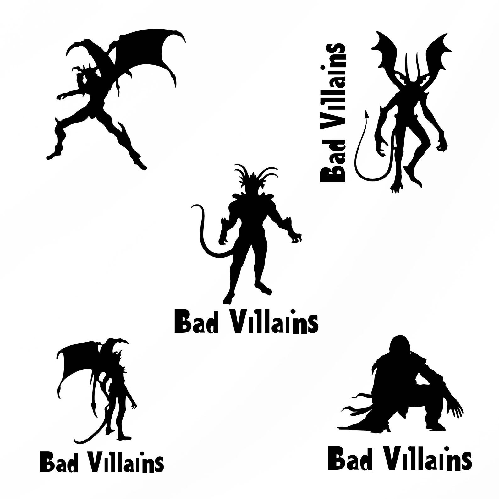 Villains Svg Bundle, Villains Clipart for Cricut, Villains Silhouette ...