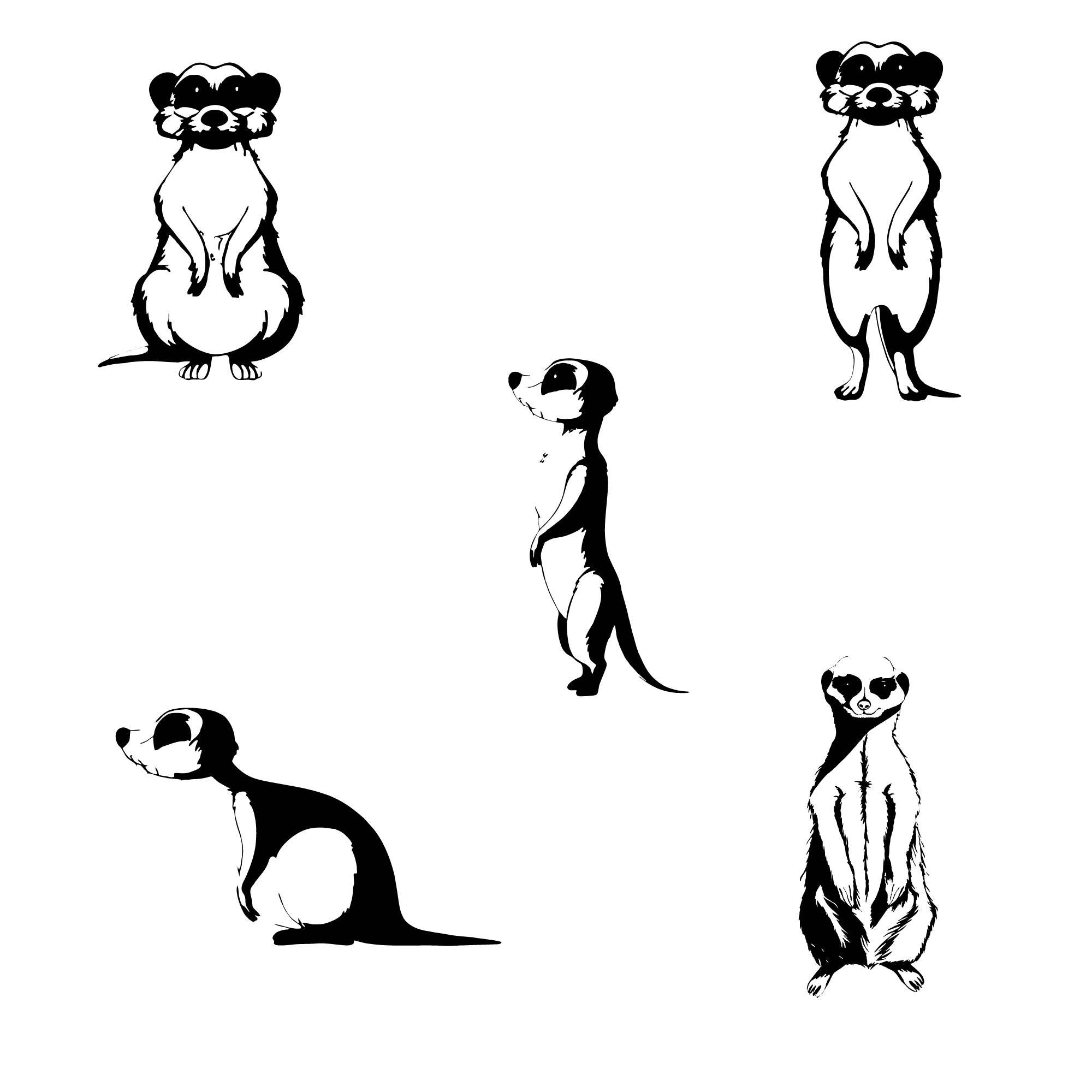 Meerkat Svg Bundle, Meerkat Clipart for Cricut, Cute Meerkat Silhouette ...