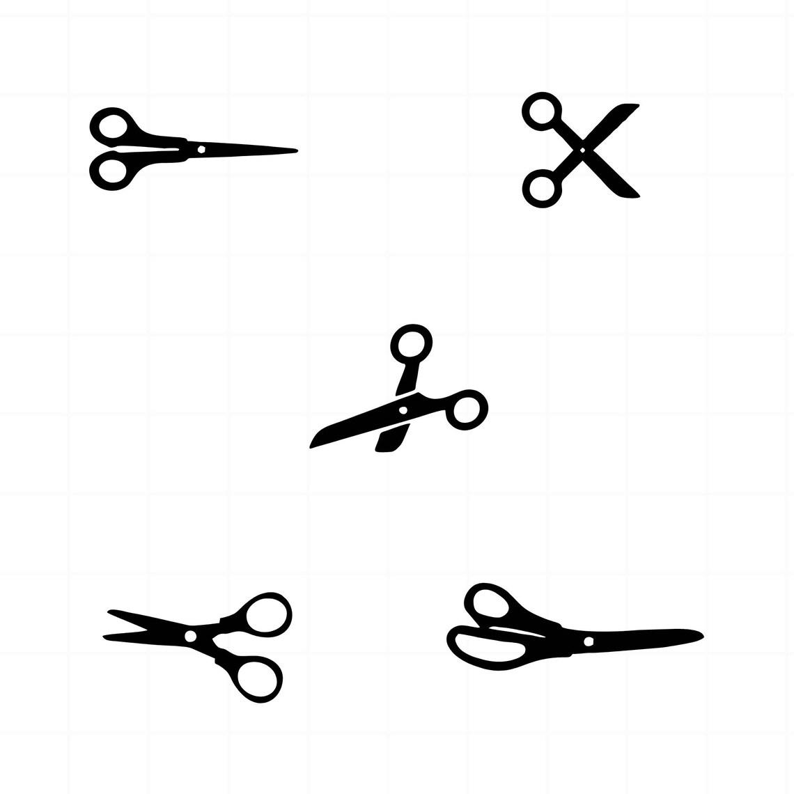 Scissors Svg Bundle Clipart Cricut Baber Scissors Silhouette Scissor ...