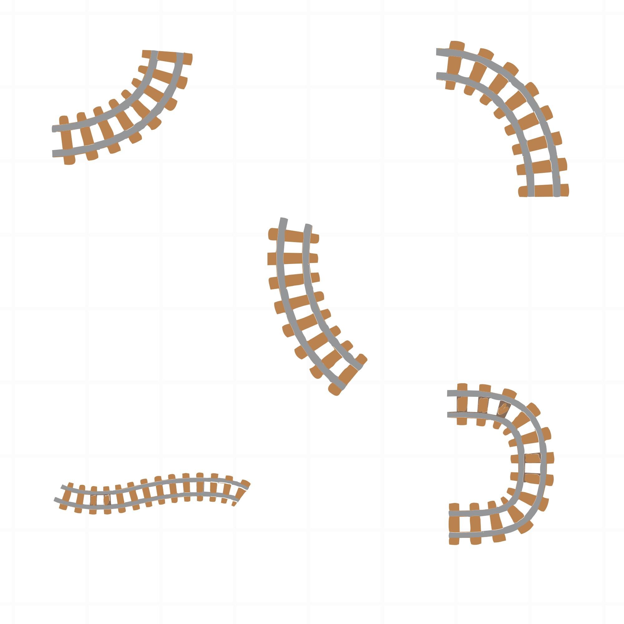 Train Track Svg Bundle, Train Track Clipart for Cricut, Train Track Cut Files, Track Vector ...