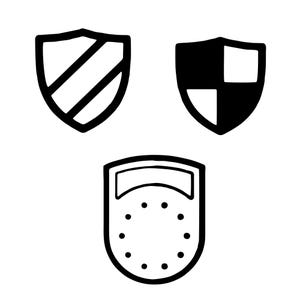 Shield Svg Bundle, Shield Clipart, Badges Vector, Badge Decal, Shield ...