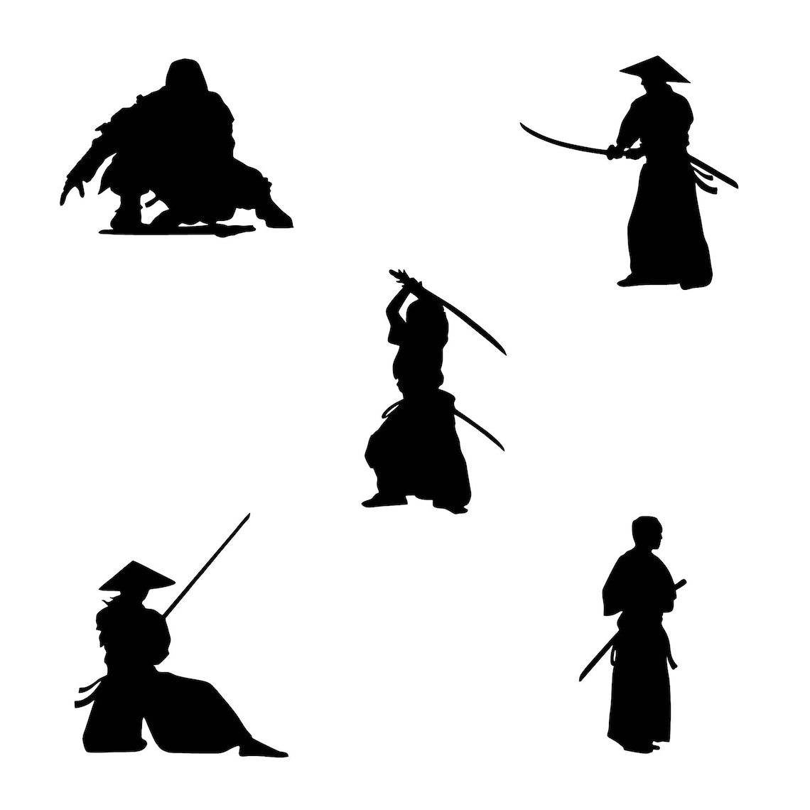 Samurai Svg Bundle, Samurai Clipart for Cricut, Samurai Warrior ...