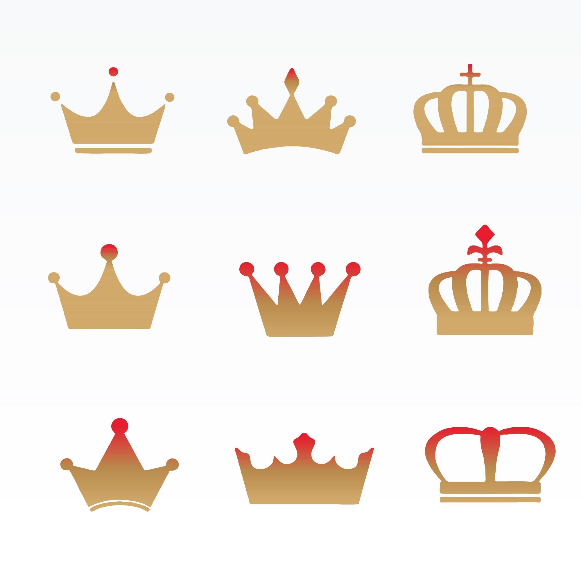 Crown Svg Bundle, Royal Crown Clipart for Cricut, Crown Silhouette ...