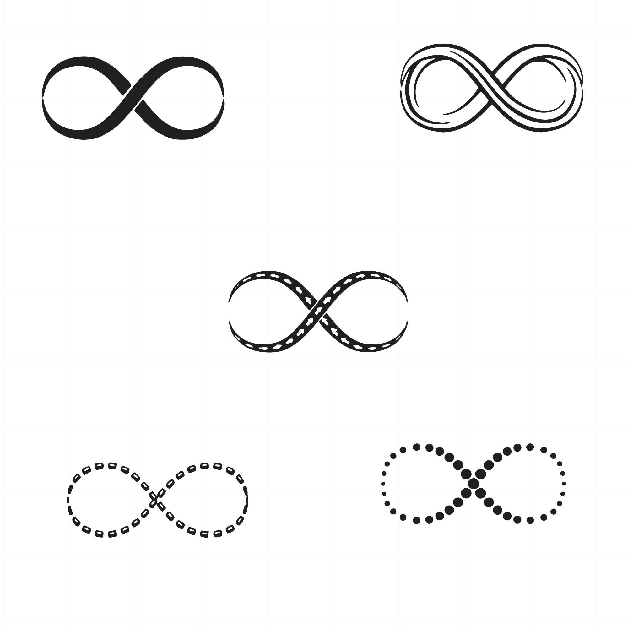 Infinity Svg Bundle, Infinity Sign Clipart for Cricut, Infinity Love ...