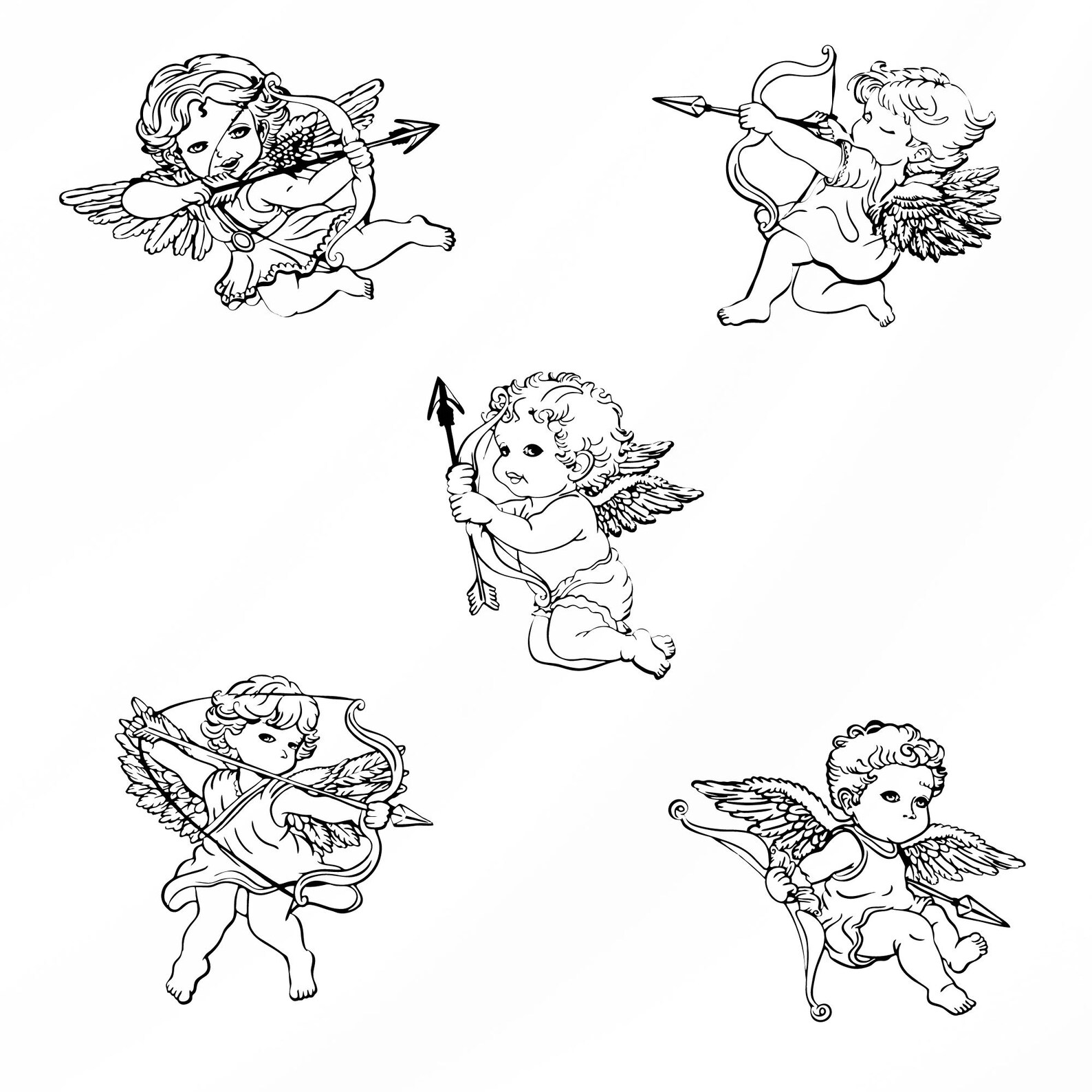 Angel Svg Bundle, Angel Clipart for Cricut, Angel Silhouette, Angel ...