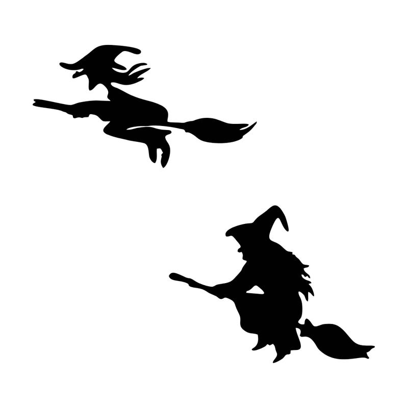 Witch Svg Bundle, Witch Flying Clipart, Wicked Witch Vector, Flying ...