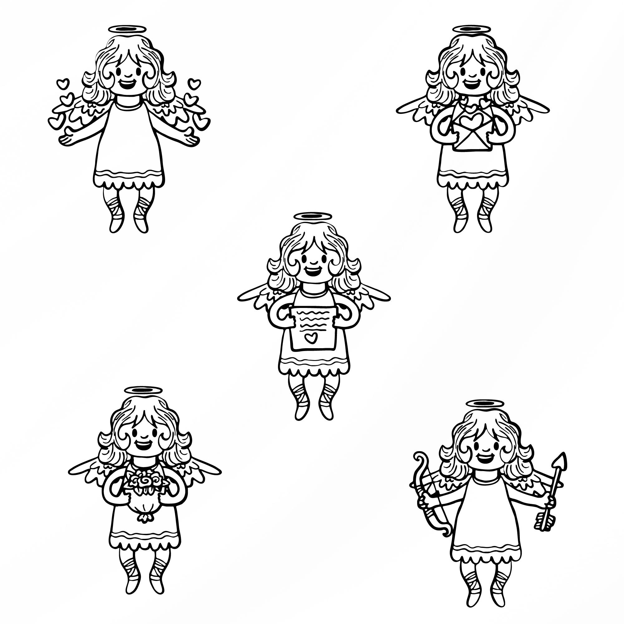 Angel Svg Bundle, Angel Clipart for Cricut, Angel Silhouette, Angel ...