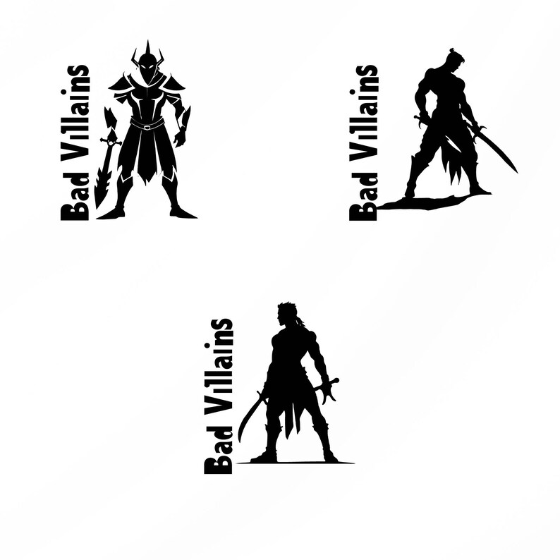 Villains Svg Bundle, Villains Clipart for Cricut, Villains Silhouette ...