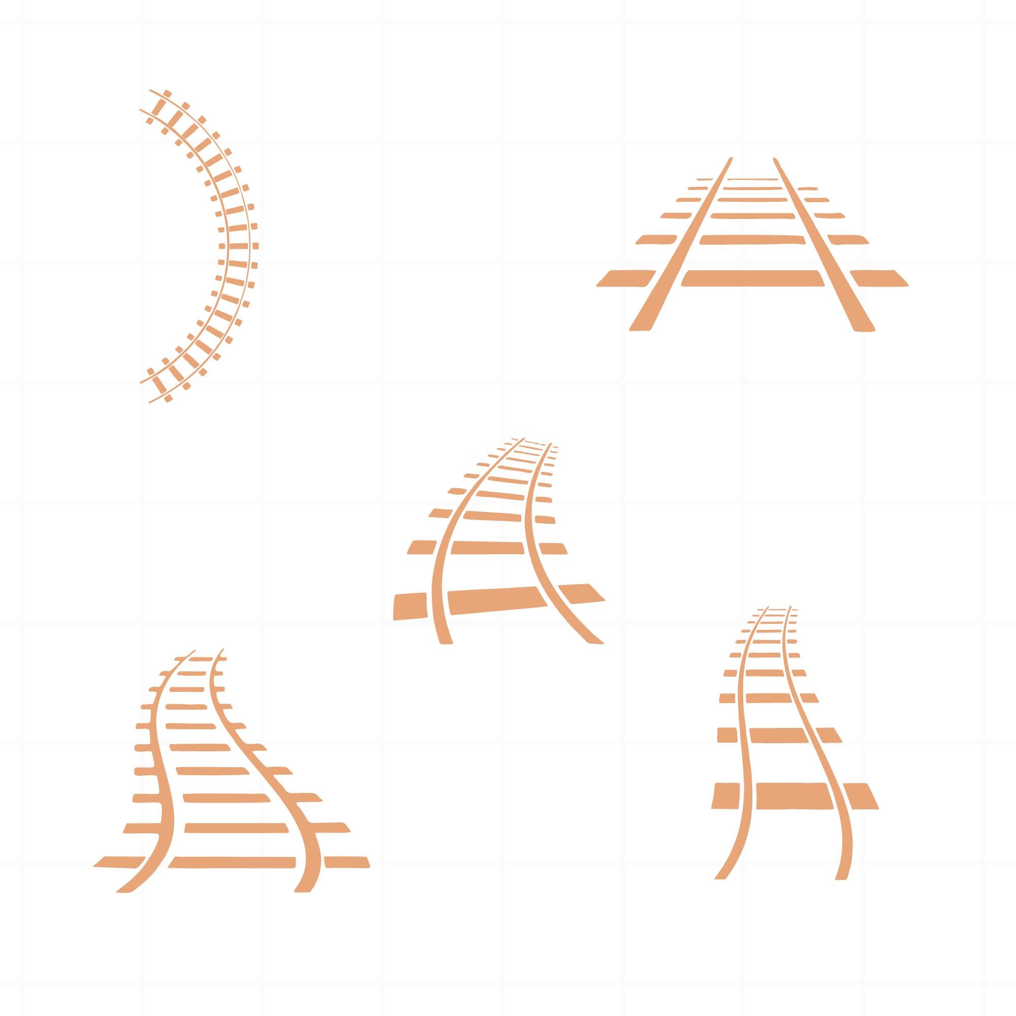 Train Track Svg Bundle, Train Track Clipart for Cricut, Train Track Cut ...