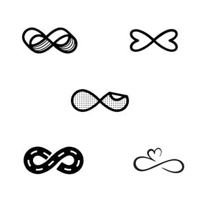 Infinity Svg Bundle, Infinity Sign Clipart for Cricut, Infinity Love ...