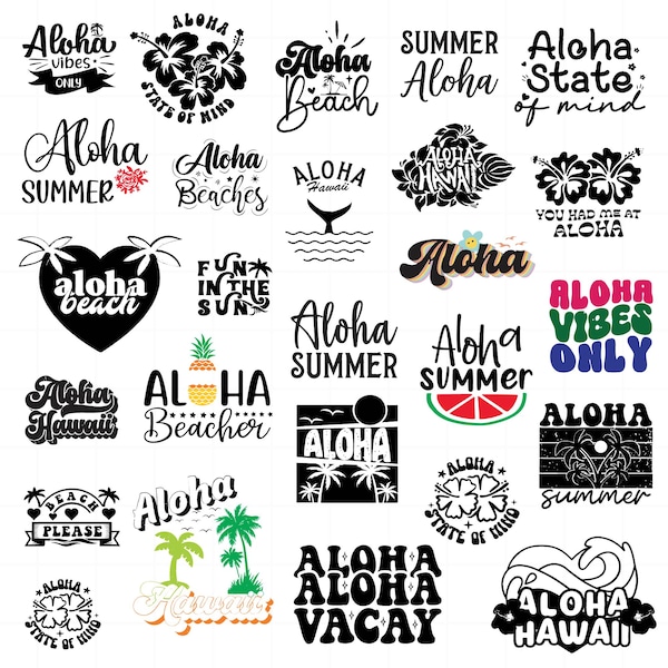 Aloha Svg - Etsy