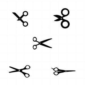 Scissors Svg Bundle Clipart Cricut Baber Scissors Silhouette Scissor ...