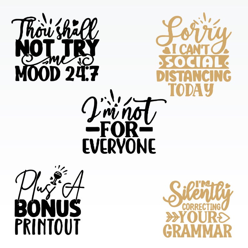 Sarcasm Svg Bundle, Sarcasm Clipart for Cricut, Sarcasm Silhouette ...