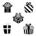 Gift Svg Bundle Clipart Cricut Present Silhouette Birthday Gift Vector ...
