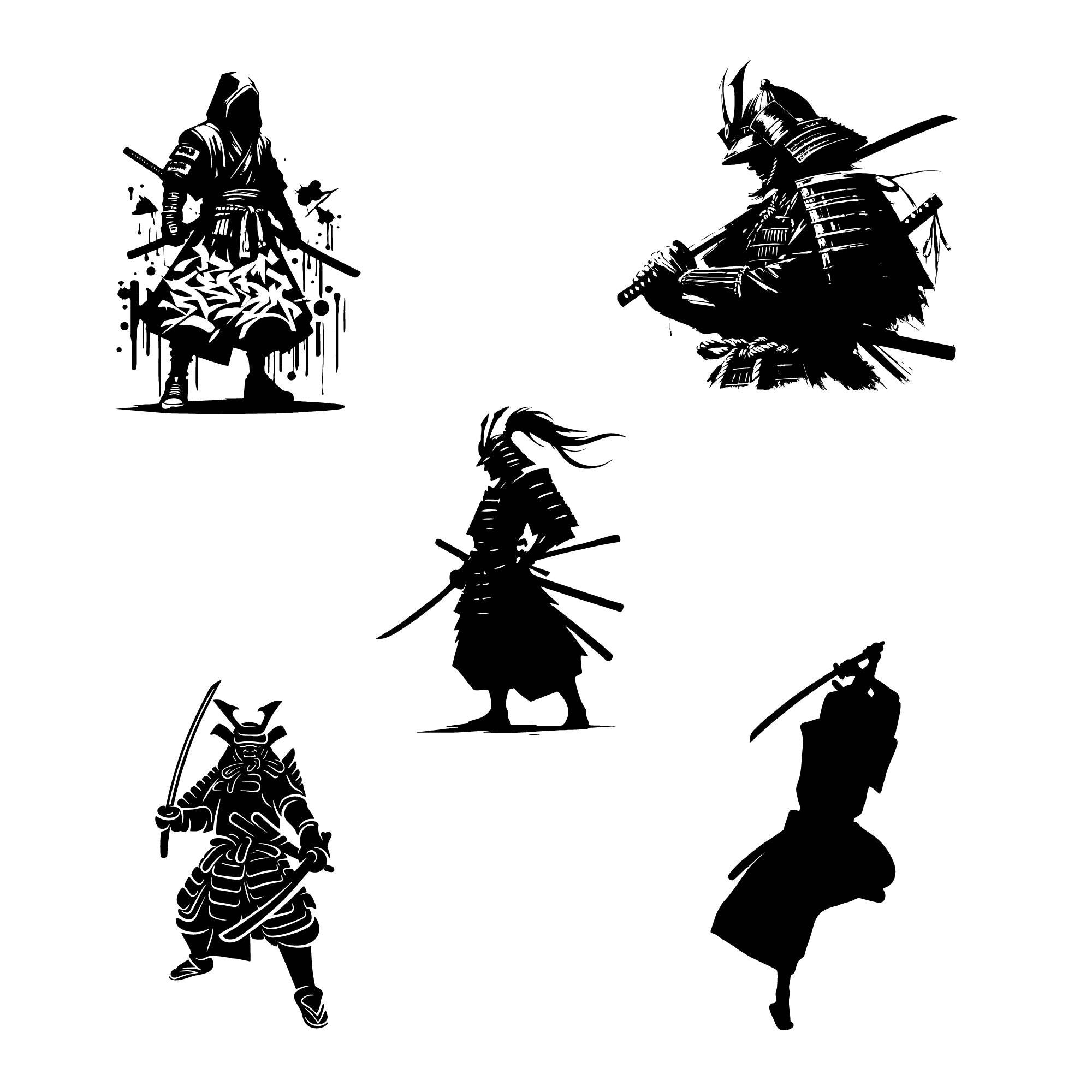 Samurai Svg Bundle, Samurai Clipart for Cricut, Samurai Warrior ...