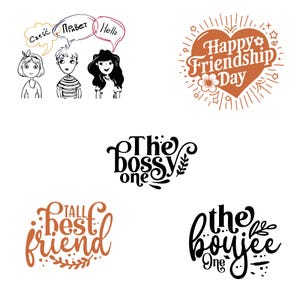 Friends Svg Bundle, Friends Clipart for Cricut, Best Friends Silhouette ...