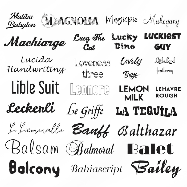 Handwritten Font Bundle - Perfect for Cricut, Procreate, Wedding ...