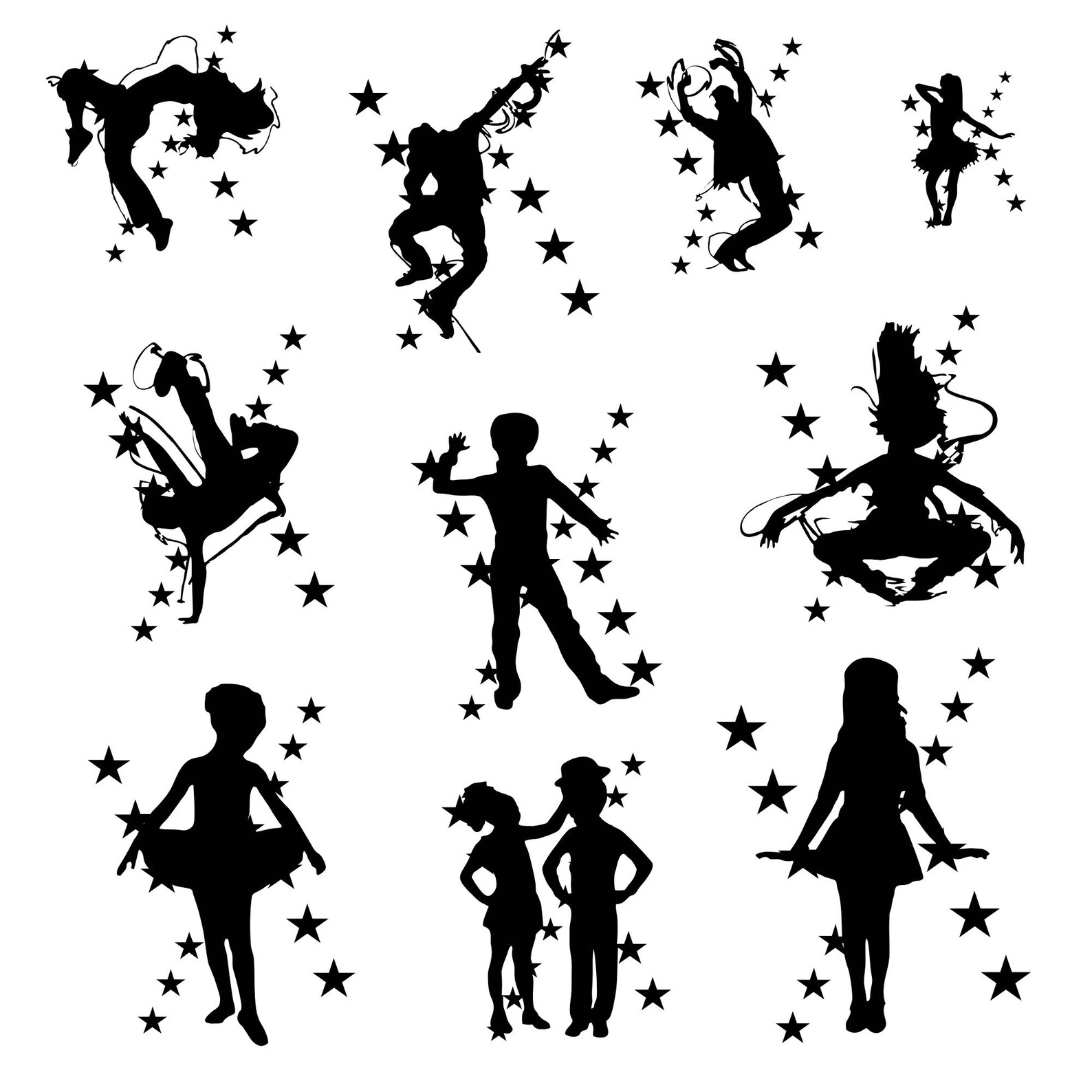 Dance Svg Bundle, Dancer Clipart , Dancing Vector, Dance Decal, Dance ...