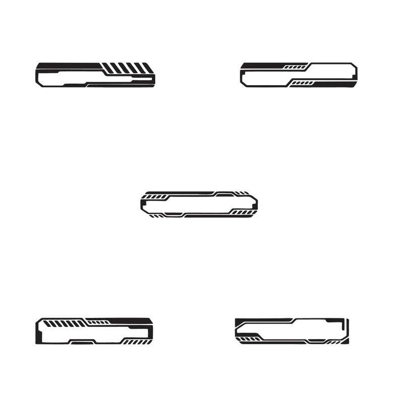 Cyber Futuristic Technology Svg Bundle, Tech Cyber Clipart for Cricut ...