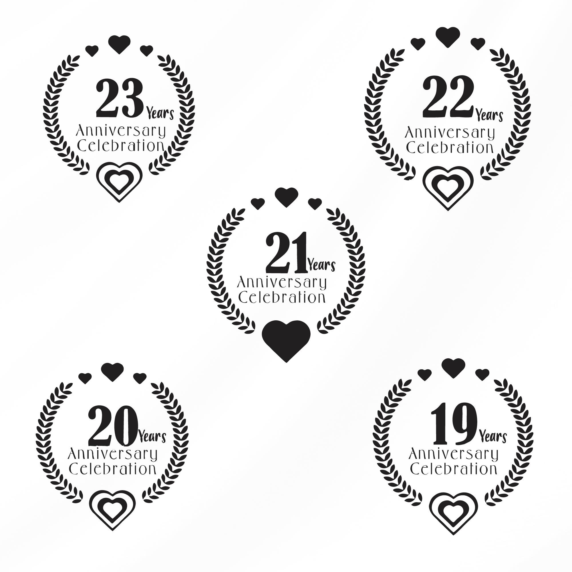 Anniversary Svg Bundle, Anniversary Clipart for Cricut, Marriage ...