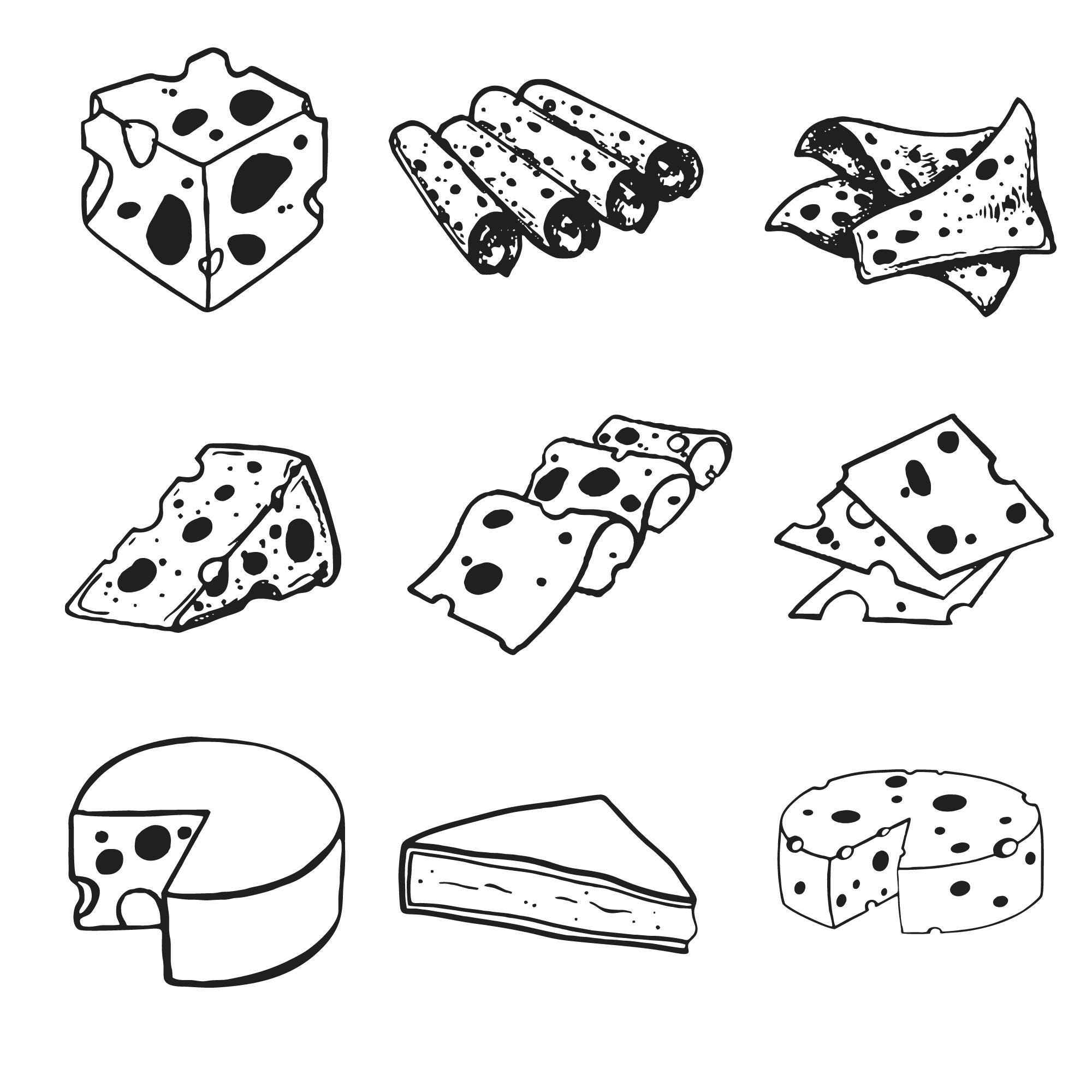 Cheese Svg Bundle, Cheese Clipart for Cricut, Cheese Svg, Cheese ...