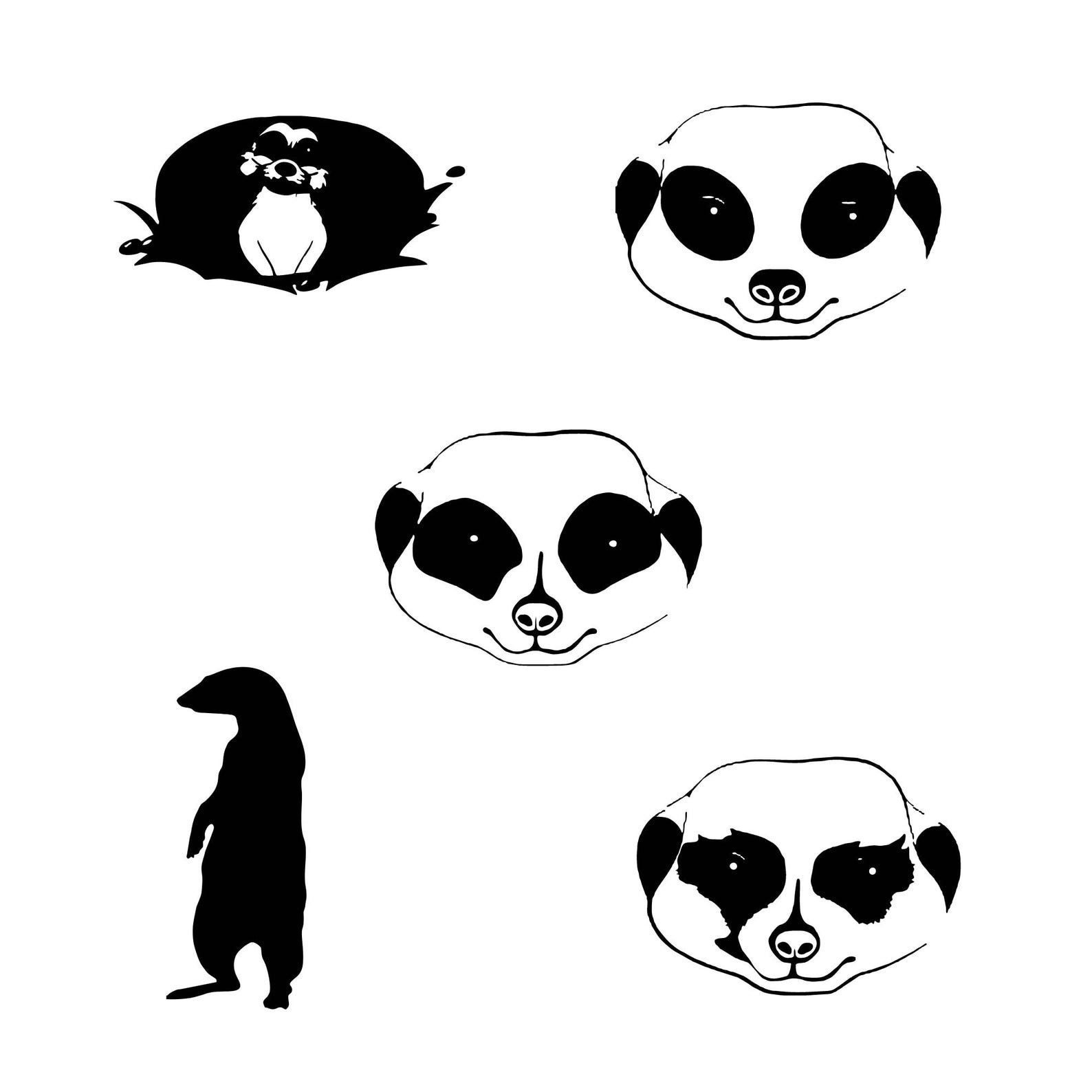 Meerkat Svg Bundle, Meerkat Clipart for Cricut, Cute Meerkat Silhouette ...