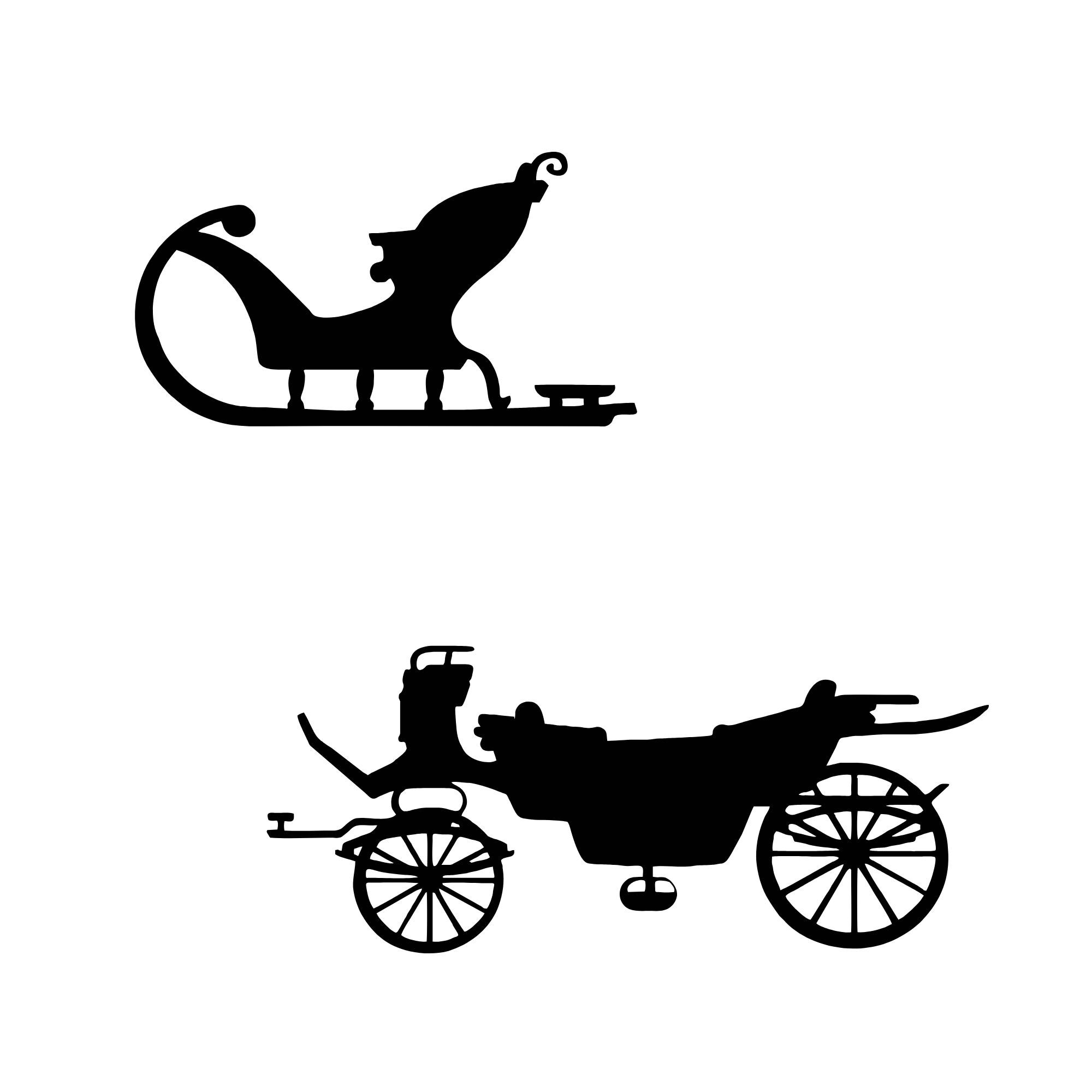 Carriage Svg Bundle, Horse Carriage Clipart, Cinderella Carriage Vector ...