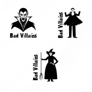 Villains Svg Bundle, Villains Clipart for Cricut, Villains Silhouette ...