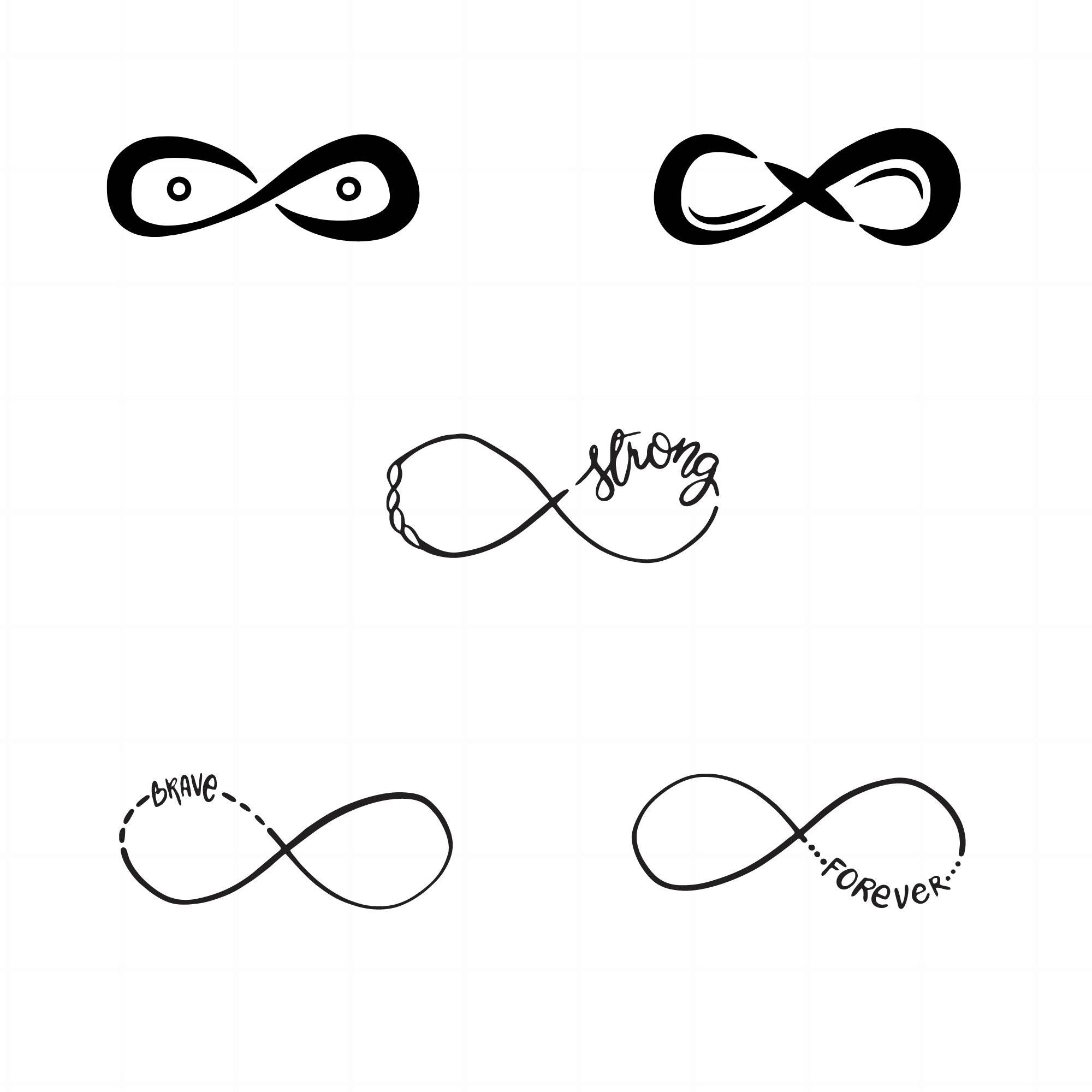 Infinity Svg Bundle, Infinity Sign Clipart for Cricut, Infinity Love ...