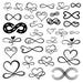 Infinity Svg Bundle, Infinity Sign Clipart for Cricut, Infinity Love ...