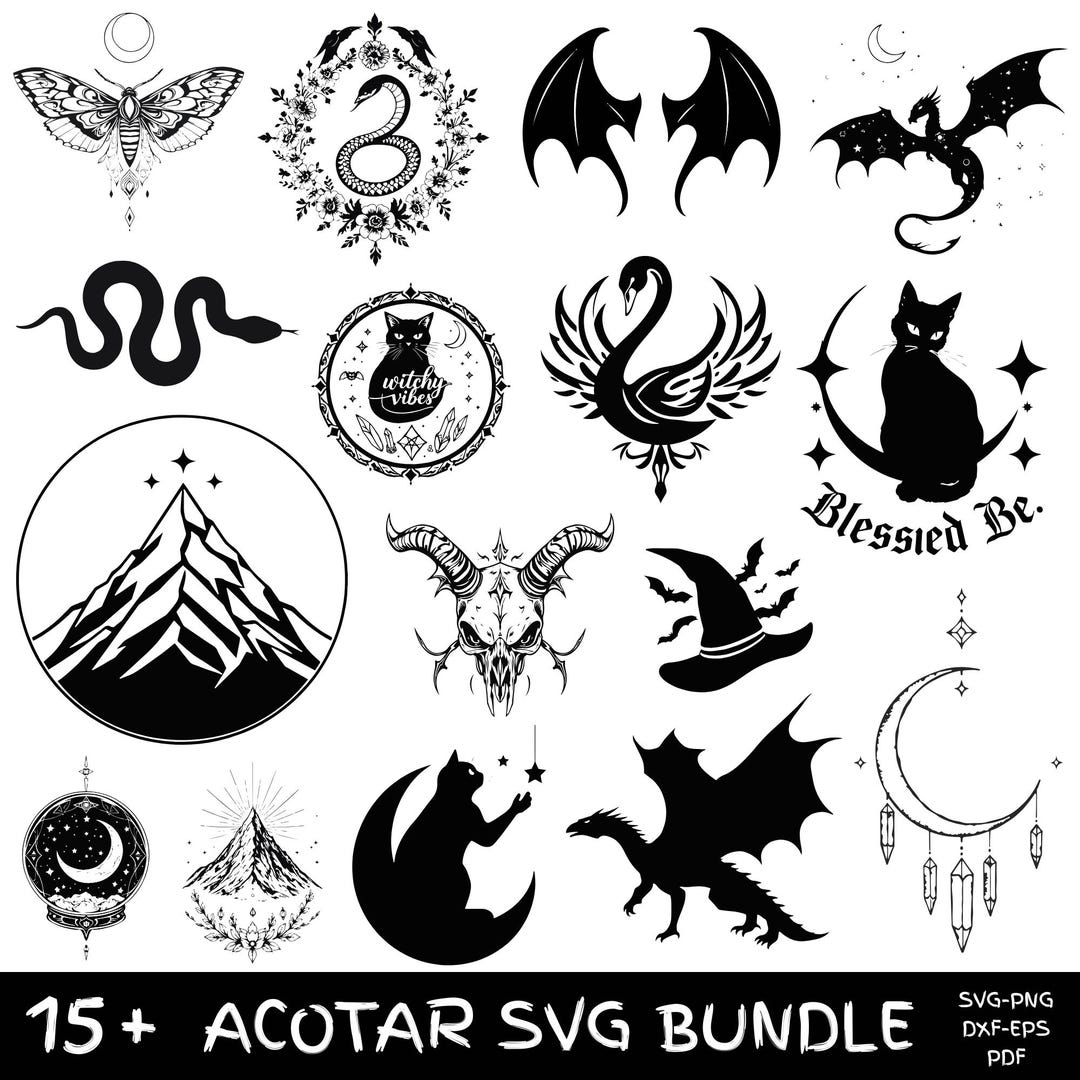 Acotar Svg Bundle,acotar Png ,velaris Svg, Booktok Svg, Night Court Png ...