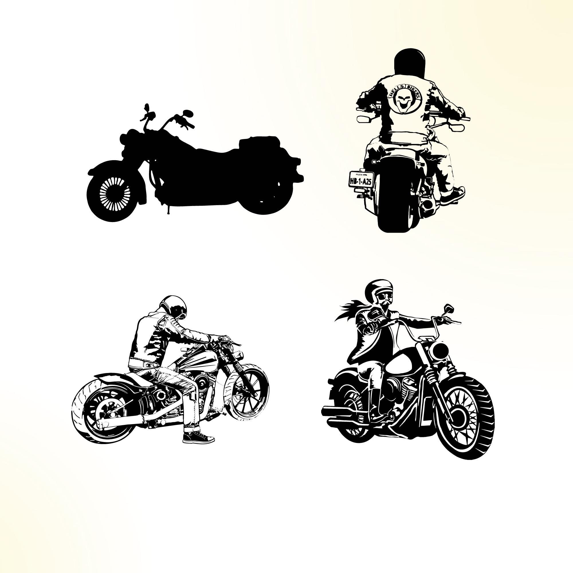 Classic Motorcycles Svg Bundle, Motorcycle Clipart for Cricut ...