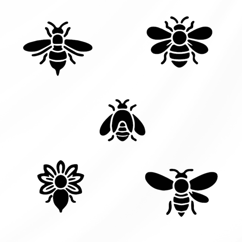 Bee Svg Bundle Clipart Cricut Bee Silhouette Bee Vector Honey Bee ...