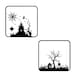 Halloween Scene Svg Bundle, Halloween Clipart, Spooky Scenes Vector ...