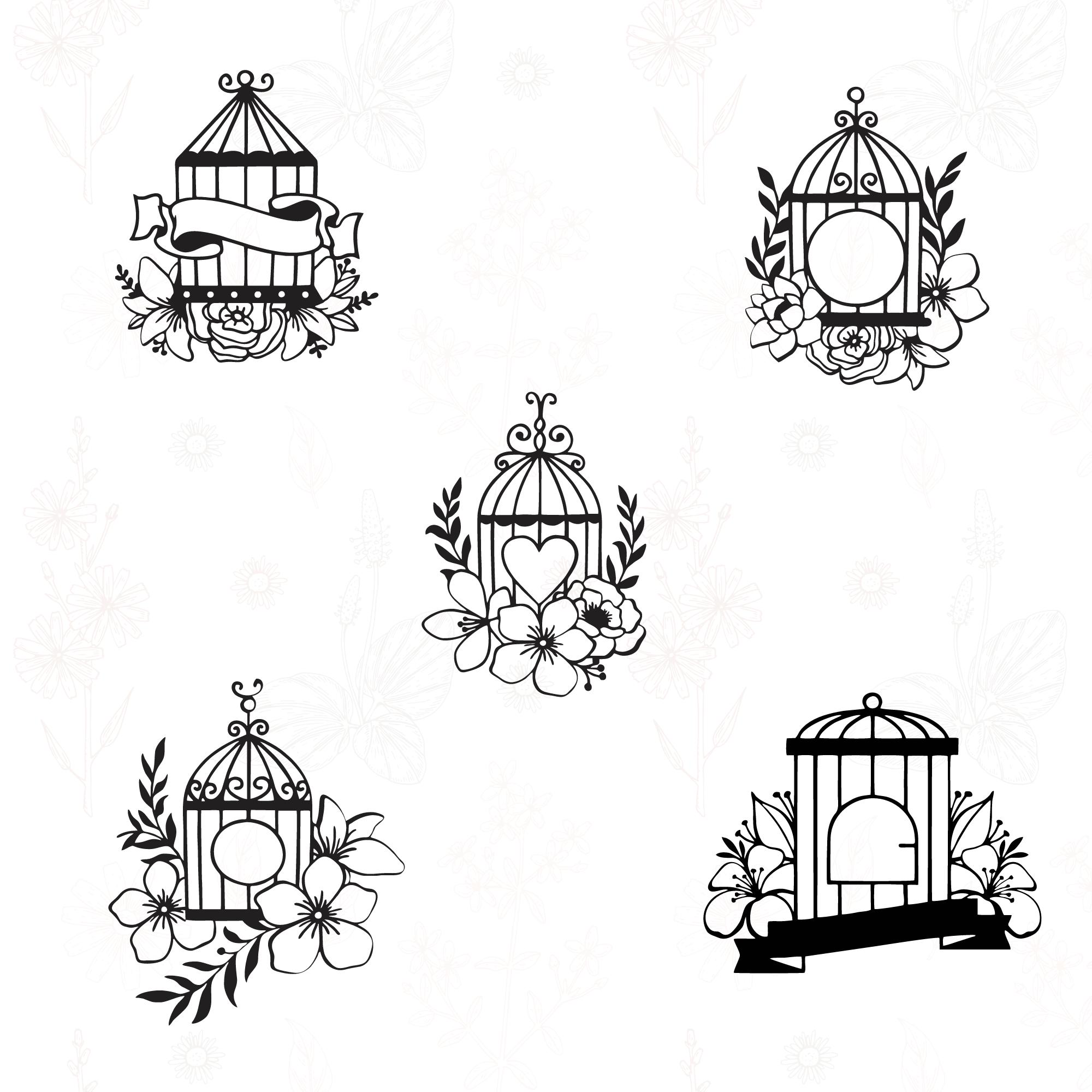 Birdhouse Svg Bundle Clipart Cricut Birdhouse Silhouette Bird House ...