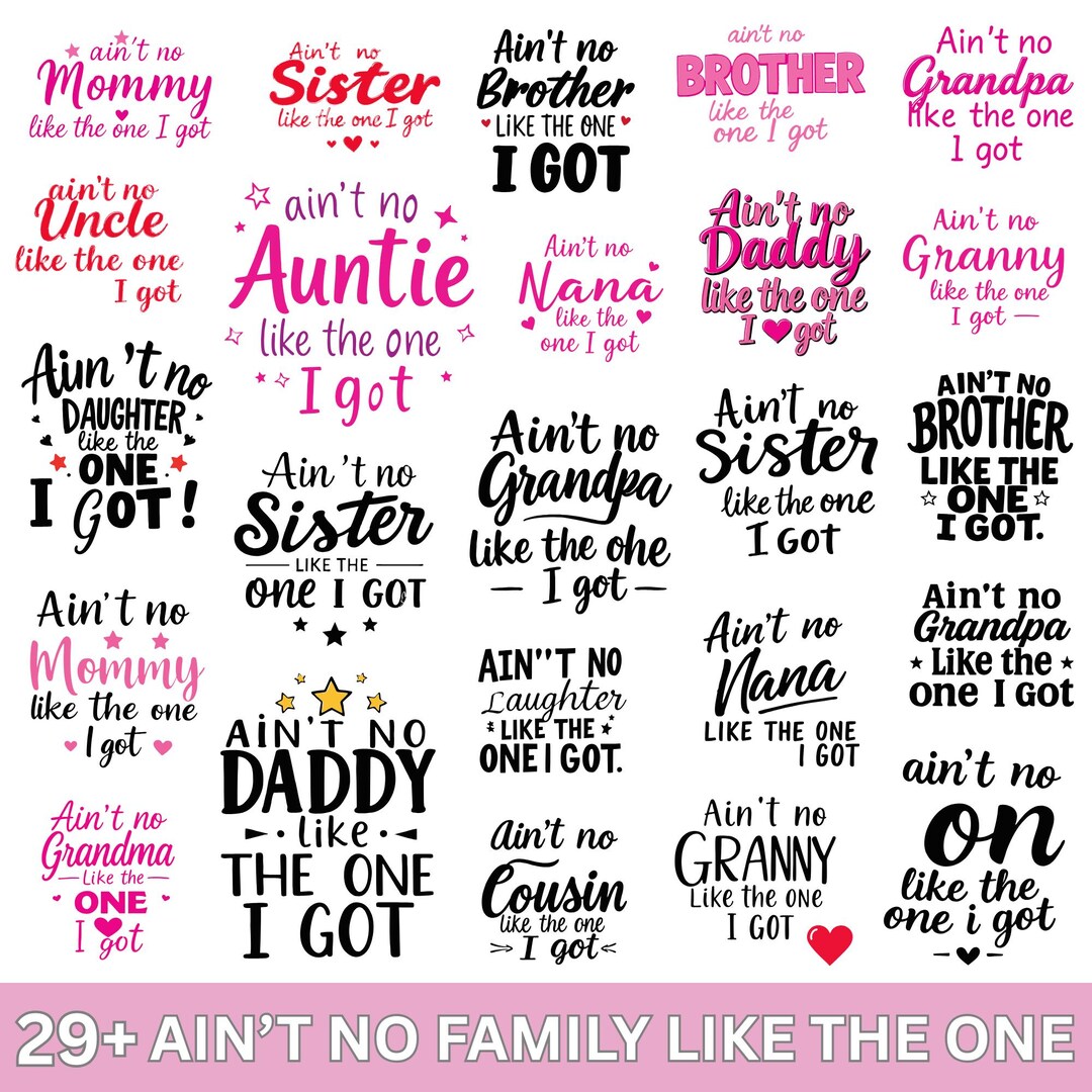 Ain’t No Family Like the One I Got Svg Bundle, Family Svg, Got Svg ...