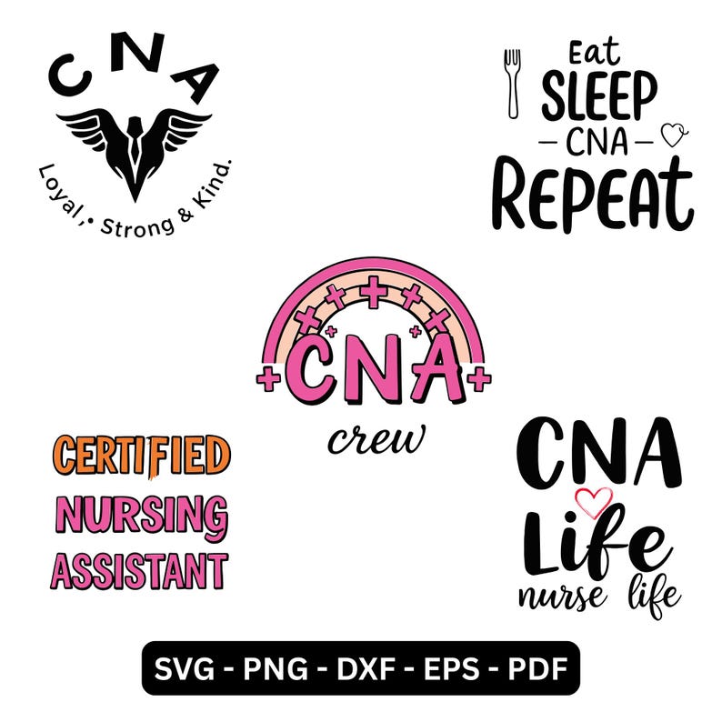 CNA SVG, Certified Nursing Assistant Svg Png Bundle, Sublimation ...