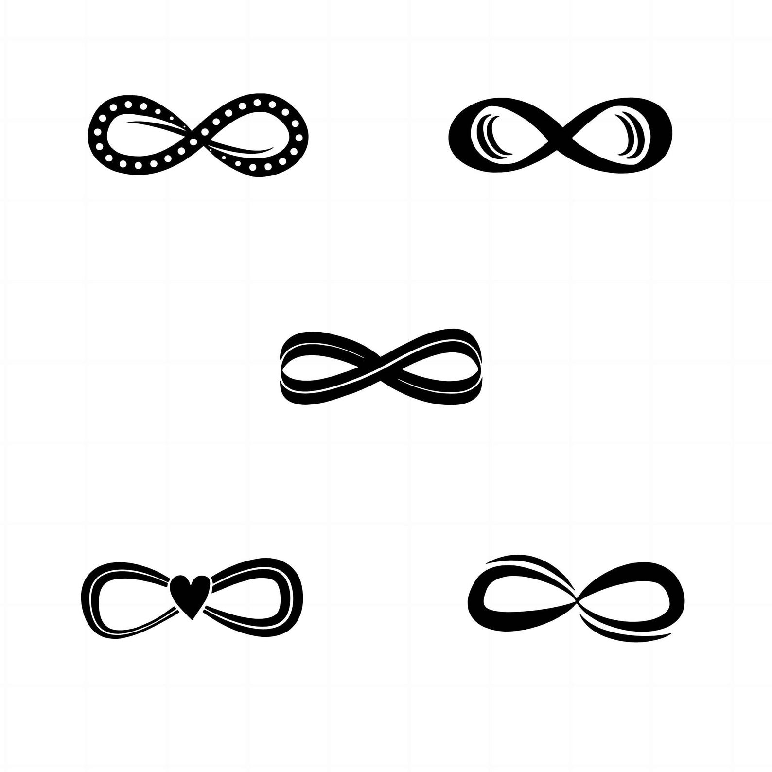 Infinity Svg Bundle, Infinity Sign Clipart for Cricut, Infinity Love ...