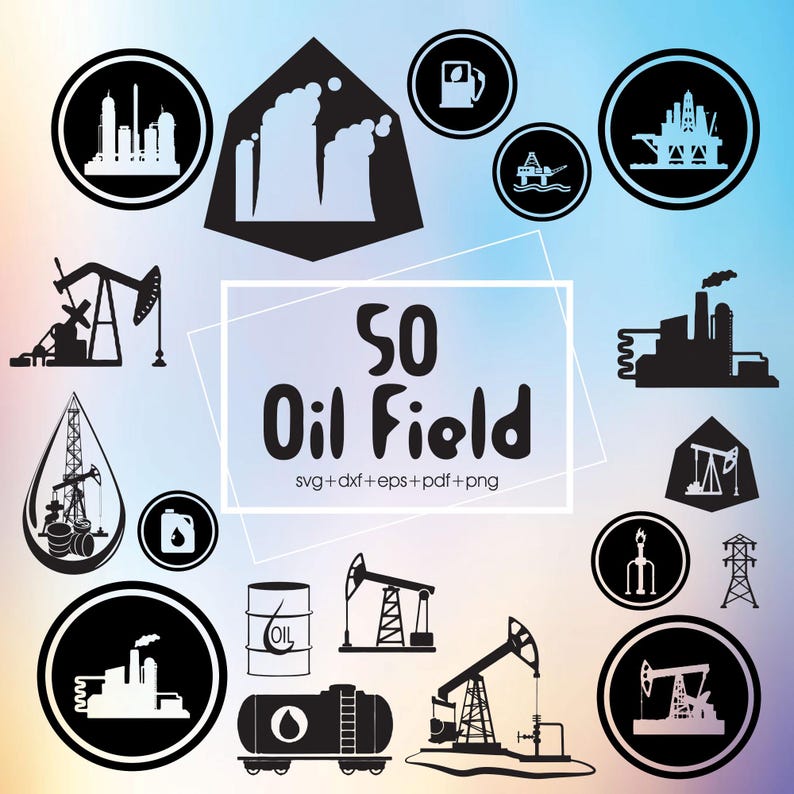 Oilfield Svg Bundle, Oil Pump Clipart for Cricut, Oilfield Svg ...
