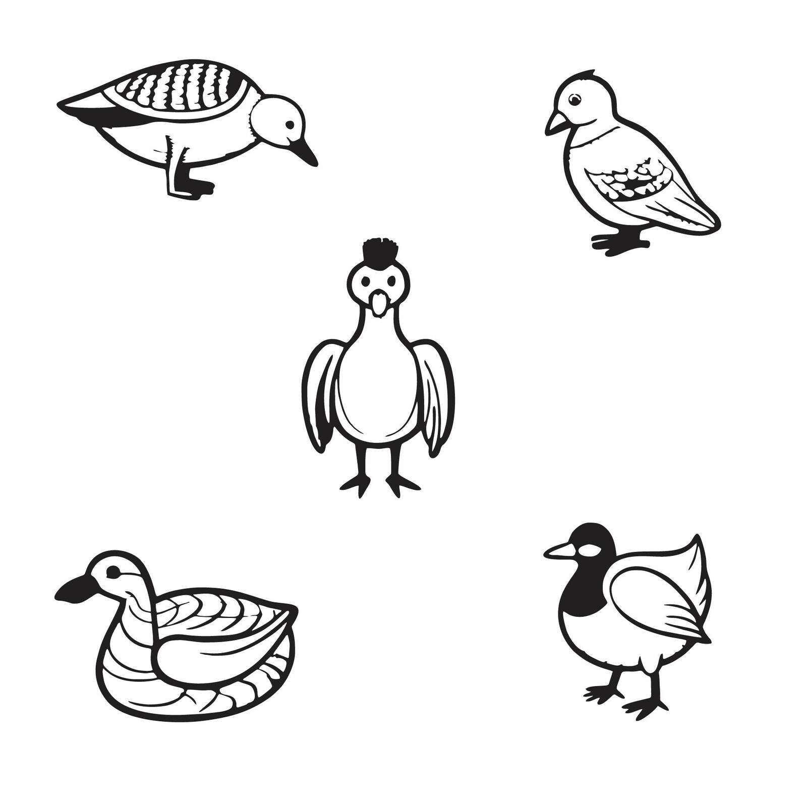 Goose Svg Bundle, Silly Goose Clipart for Cricut, Silly Goose Vector ...
