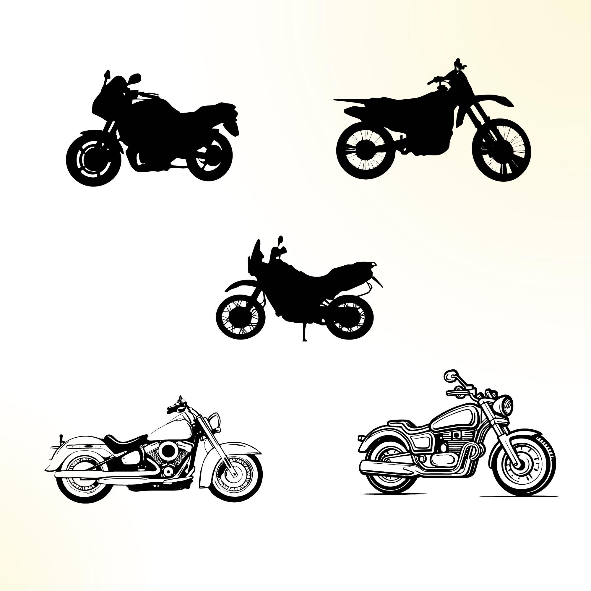 Classic Motorcycles Svg Bundle, Motorcycle Clipart for Cricut ...